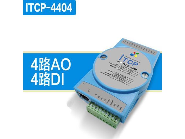 ITCP-4404 Modbus-TCP Data Acquisition Module 4AO 4DI current and ...