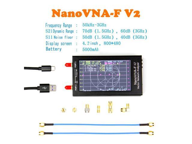 Upgraded version 50k-3GHz NanoVNA-F V2 3G 4.3 inch IPS TFT LCD HF VHF UHF UV Vector Network ...