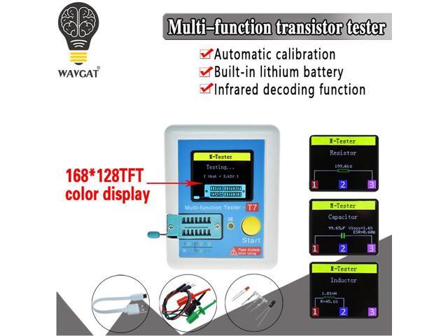 LCR-T7 Transistor Tester TFT Diode Triode Capacitance Meter LCR ESR ...