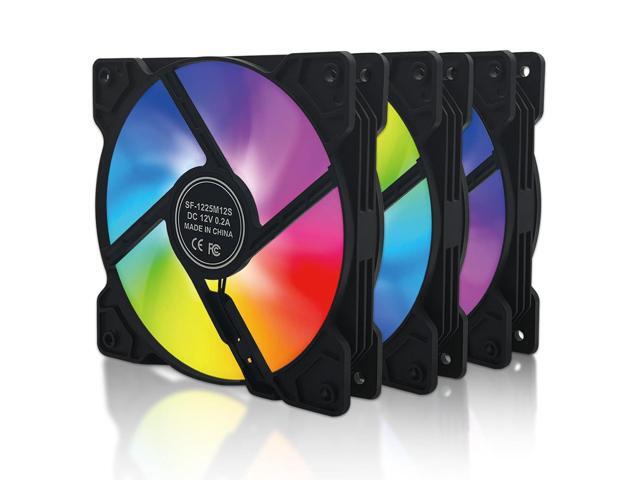 120mm RGB Fans Up to 1200 RPM CPU Computer Cooling Cooler Quiet ...