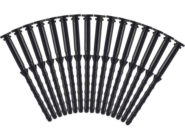 16PCS Black Rubber PC CPU/Case Fan Mounting Screws Vibration Reducing ...