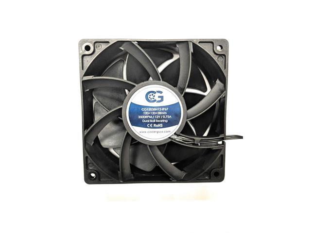 Coolerguys 12vDC Waterproof IP67 Fan (High Speed, 120x38mm) - Newegg.com