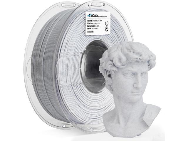 AMOLEN PLA 3D Printer Filament, Marble PLA Filament 1.75mm, Marble ...