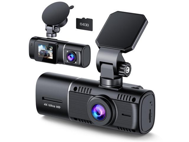 CAMPARK Dual Dash Cam 4K Front and 1080P Cabin Camera, Infrared Night ...