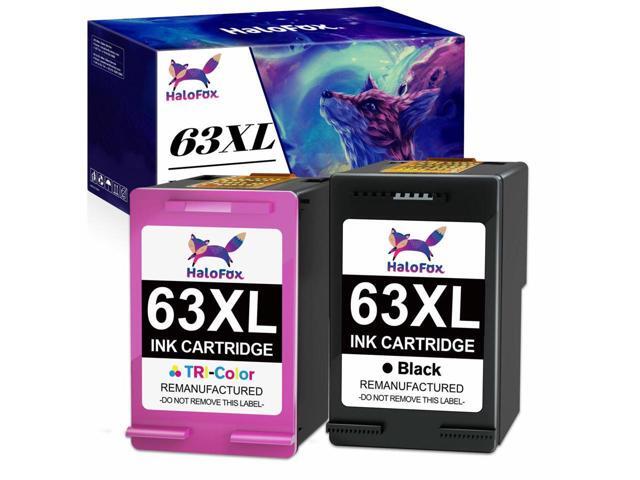 2 PACK 63XL F6U64AN F6U63AN for HP 63 Officejet 3830 5255 3832 5258 ...