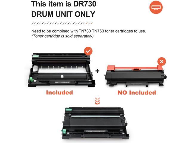 v4ink Compatible DR-730 Drum Replacement for Brother DR730 DR760 Drum for Brother HLL2325DW ...