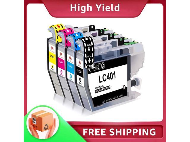4pk LC401 LC-401 Ink Cartridges for Brother MFC-J1010DW MFC-J1012DW MFC ...