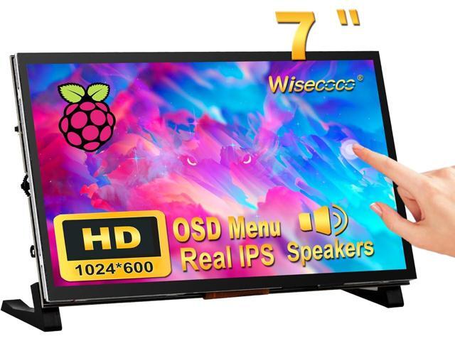7 Inch Touchscreen Monitor HDMI IPS 1024 x 600 Mini LCD Display for ...