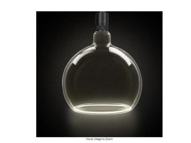 60-Watt Equivalent Round Dimmable Oversized Clear Glass E26 Medium Base ...