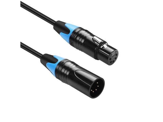 DMX Cable 5 Pin Signal XLR Male to Female Wire DMX512 XLR Male to ...