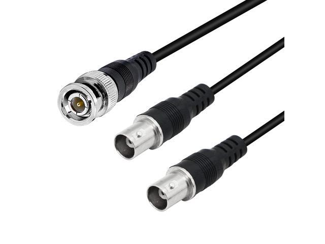 Coaxial Y Splitter Cable - BNC Male to Dual BNC Female Connector ...