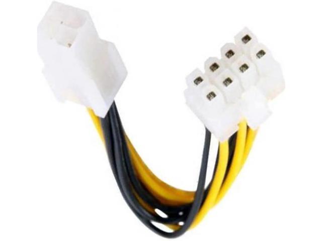 Cable 10cm 4Pin to 8 Pin EPS 12V ATX Motherboard Power Supply Adapter ...