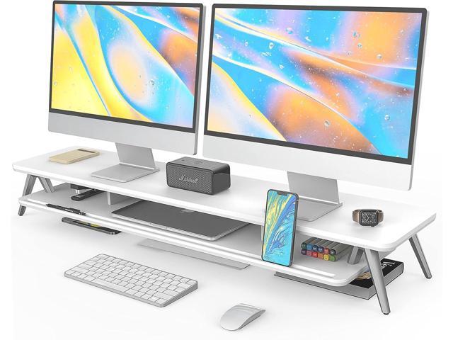 Fenge Dual Monitor Stand, Monitor Stands Riser for 2 Monitors, 42.5 ...