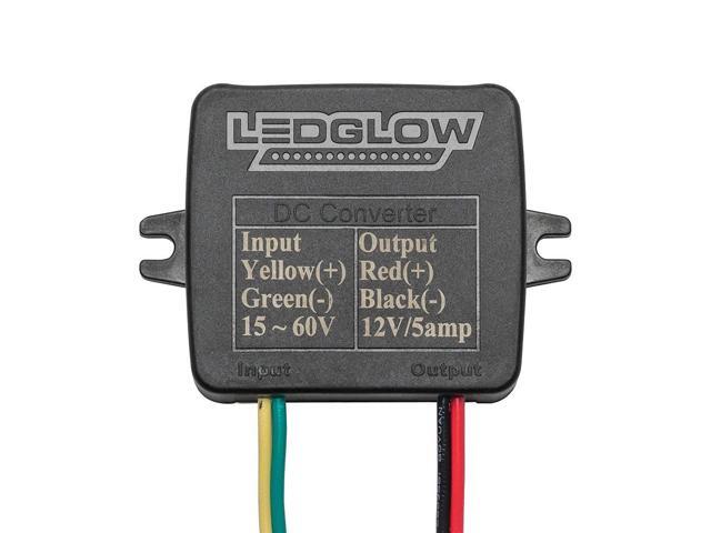 LEDGlow Golf Cart Battery Voltage Reducer for Electric EZGO Yamaha Club ...