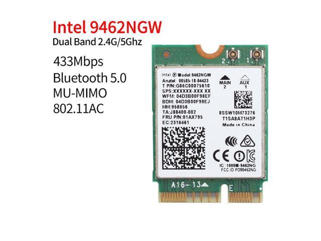 Dual Band 433Mbps Wireless For Intel AC 9462 9462NGW NGFF Key E Wifi ...