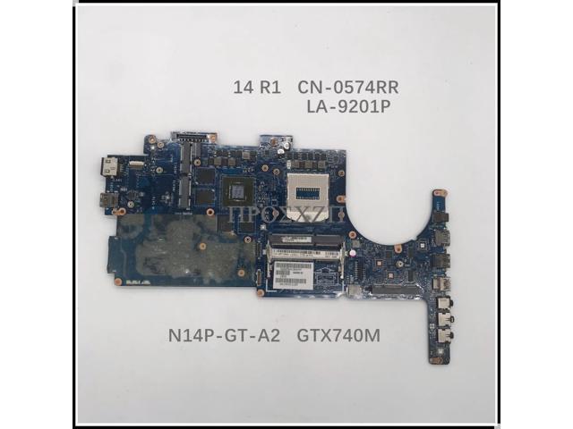14 R1 CN-0574RR 0574RR 574RR Laptop Motherboard LA-9201P W/ N14P-GT-A2 ...