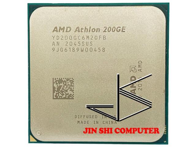 AMD Athlon 200GE X2 200GE 3.2 GHz Dual-Core Quad-Thread CPU Processor YD200GC6M2OFB Socket AM4 ...