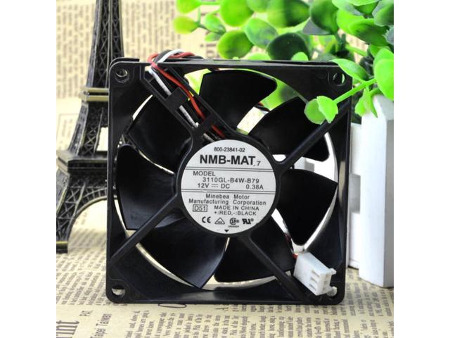 For NMB 8025 8cm 80mm 3110KL-04W-B79 2851 2821 switch DC 12V 0.38A ...