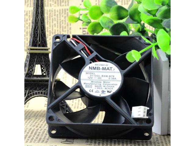 For NMB 8025 8cm 80mm 3110KL-04W-B79 2851 2821 switch DC 12V 0.38A ...