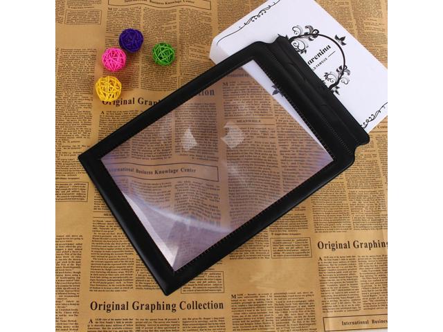 Big A4 Full Page Book Reading Sheet Magnifying Glass Book Reading Aid ...
