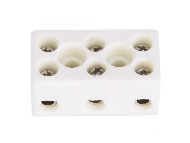 10pcs 3 Way 24A Ceramic Terminal Block Wire Connector High Temperature ...