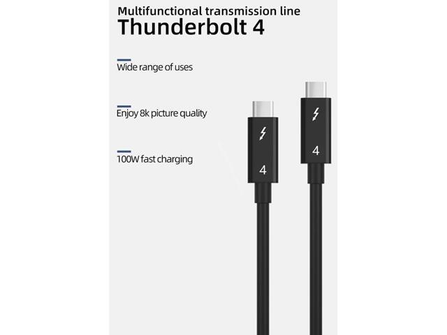 Thunderbolt 4 Cable 40Gbps for Thunerbolt 4 Dock Station Thunderbolt4 ...