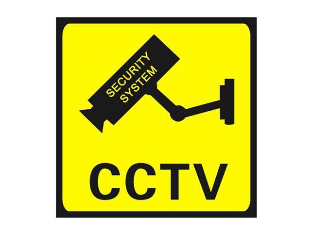 CCTV Surveillance Security 24 Hour Monitor Camera Warning Stickers Sign ...