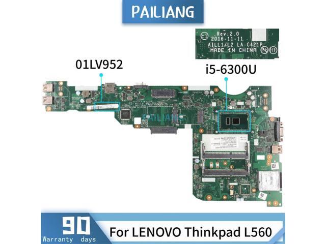 Laptop motherboard For LENOVO Thinkpad L560 Core SR2F0 i5-6300U ...