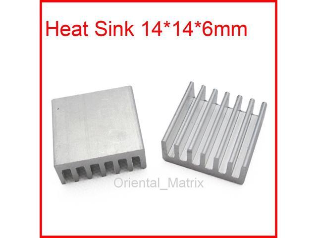 20pcs 14*14*6mm HeatSink Heat Sink Radiator Small Radiator - Silver ...