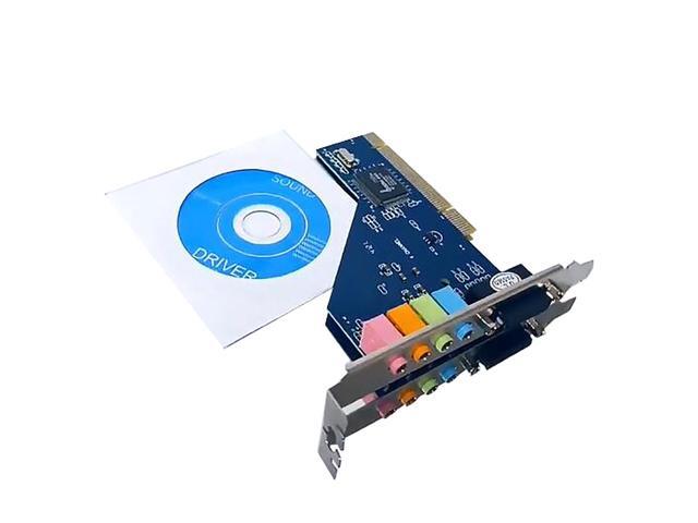 1PC Built-in Independent PCI Sound Card 4 Channel 3D Audio Stereo For ...