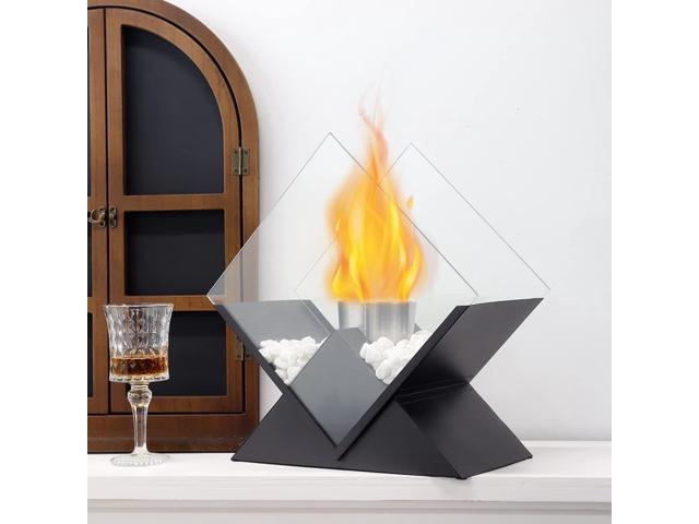 Diamond Tabletop Fire Bowl Pot 14.5" Tall Portable Tabletop ...