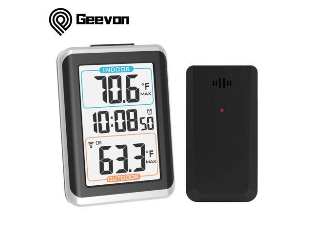 Geevon Weather Station Alarm Clock With Temperature And Humidity ...