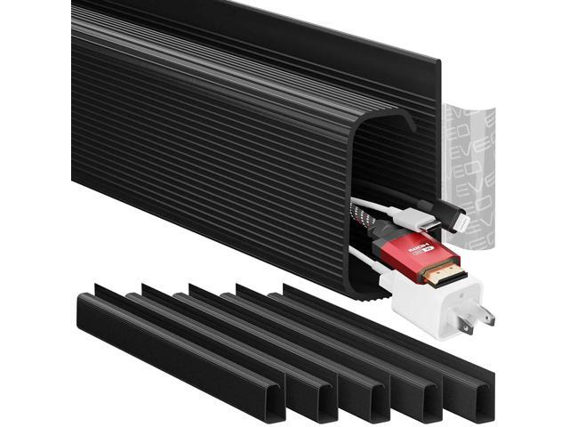 Cable Management 96'' J Channel-6 Pack Cord Cover- Cable Raceway ...