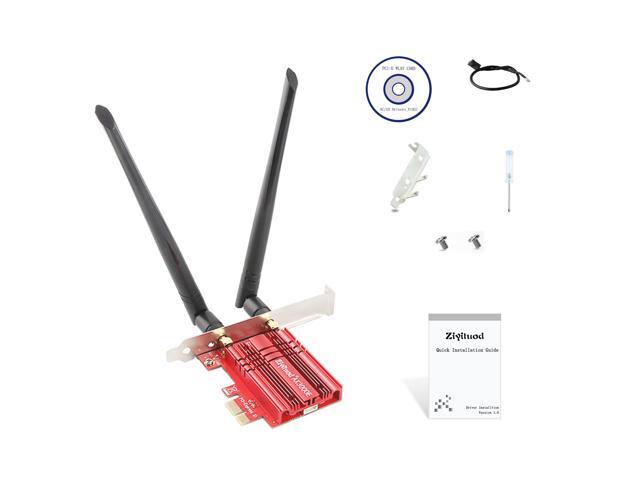Ziyituod PCE-AX3000E WiFi 6E PCI-E Gaming Card Tri-Band (5G&2.4G) with ...