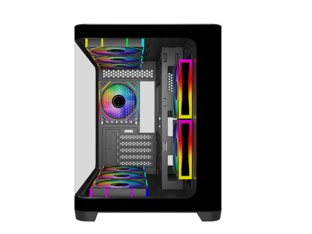 SAMA 2851 MATX Mid-Tower PC Gaming Case, High-Airflow, Toolless Panels ...