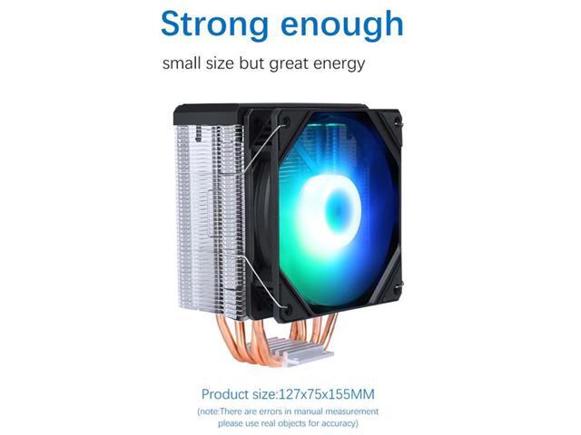 SAMA KA400D RGB CPU Air Cooler with 12cm PWM Fan,4 Copper Heat Pipes ...