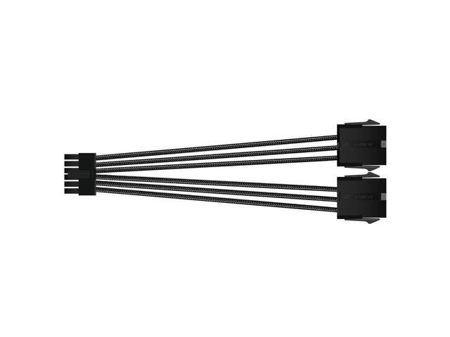 SAMA 12PIN to 2×8PIN Sleeved Extension Cable 30cm 16AWG Cable for RTX 3 ...