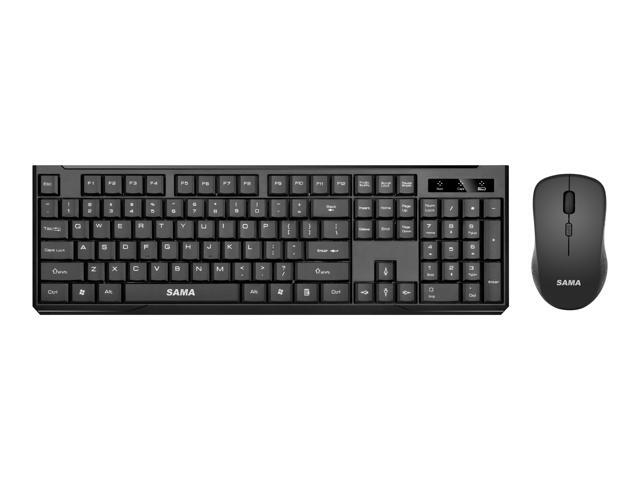 SAMA HJ7515 Slim 2.4G wireless Keyboard and Mouse Combo ABS Four gear ...
