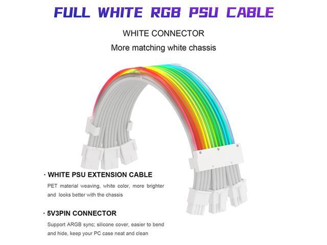 SAMA 3x8 Pin ARGB Extension Cable Lighting PCB Board 5V 3pin Connoctors ...