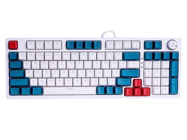 SAMA RGB Gaming Wired Keyboard YH-201 96Keys ABS for PC Windows White ...