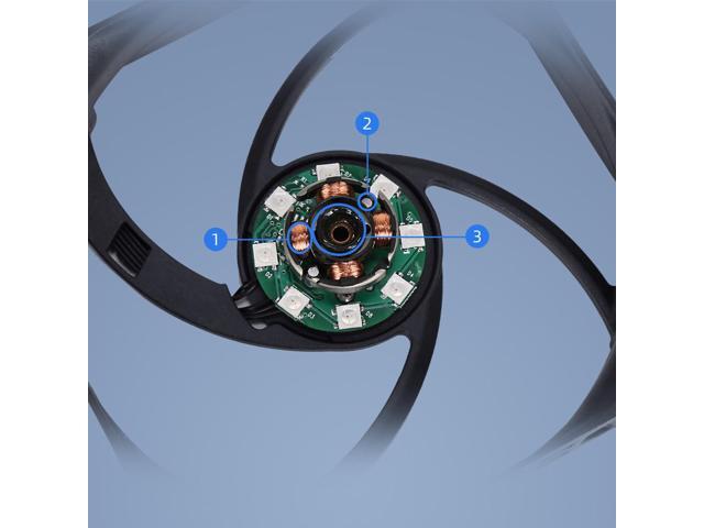 SAMA IMB 3 in 1 ARGB Fan Kit with Fan Hub, Addressable RGB 120mm Fan ...