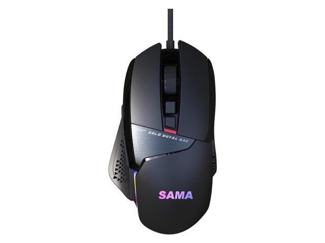 SAMA G200 USB ABS RGB Office Mouse 7-color Cool Light Effect Game-grade ...