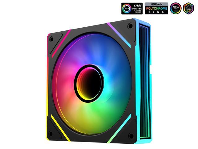 SAMA YF1203IBKR ARGB Reverse PC Case Fan 120mm, PWM Intelligent ...