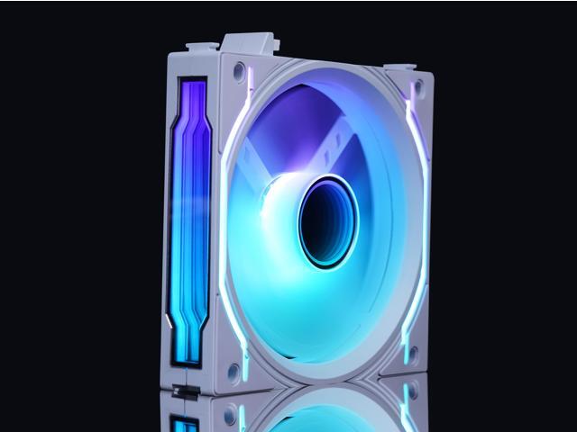 SAMA XE120 White ARGB Fan 5V 3Pin 120mm Performance Mirror Cooling Fan ...