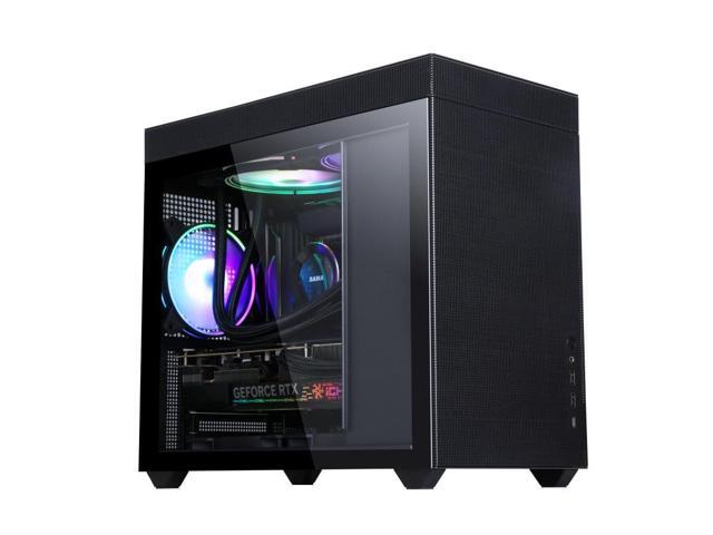 SAMA IM01 Pro Black Tempered Glass Micro ATX Mid Tower Gaming Computer ...