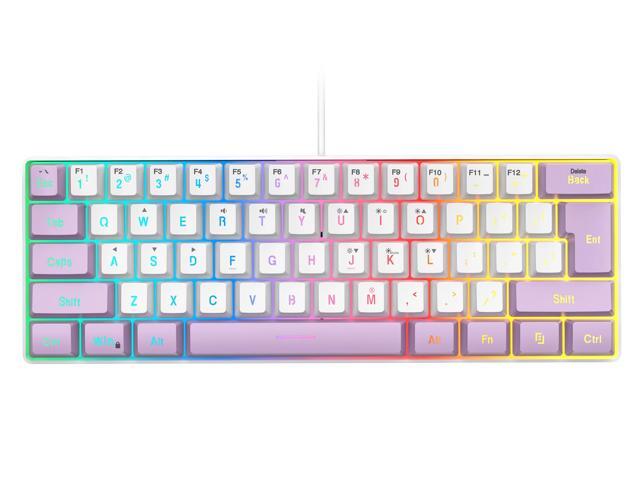 SAMA Gaming Keyboard 60 percent, 61 Keys RGB Backlit Wired Keyboard ...