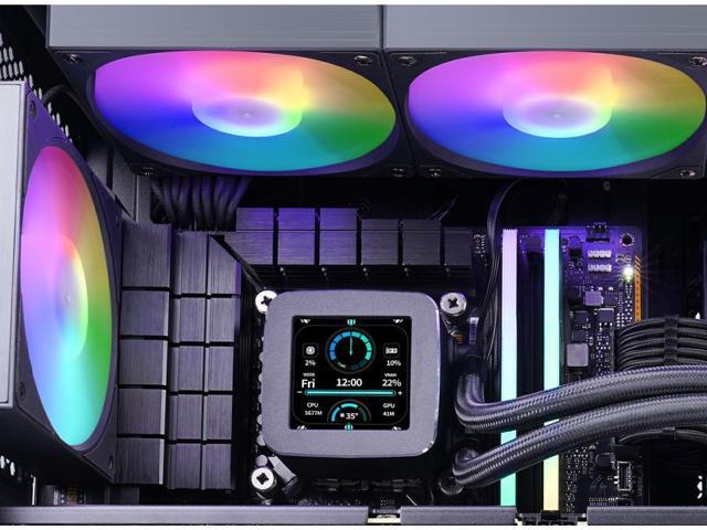 SAMA LD240 PRO AIO 240mm Liquid Cooler 2.8 inch Screen LCD Display CPU ...