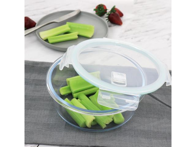 Martha Stewart 44oz Glass Food Storage Container with Lid - Newegg.com