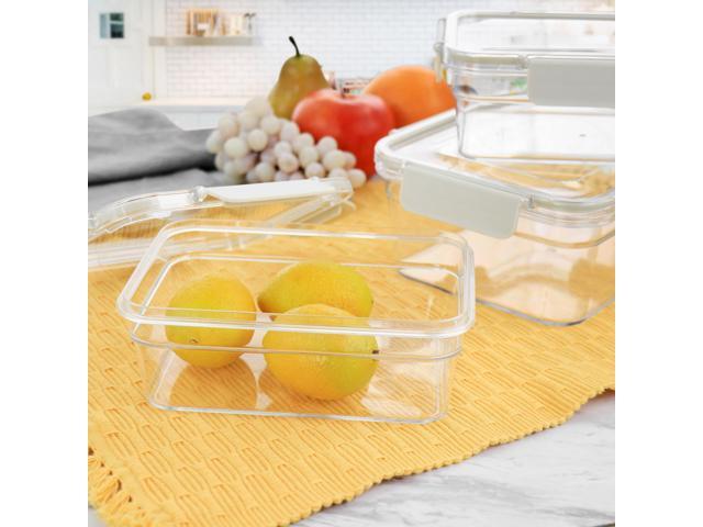 Martha Stewart 6 Piece Plastic Container Set with Locking Lids - Newegg.com