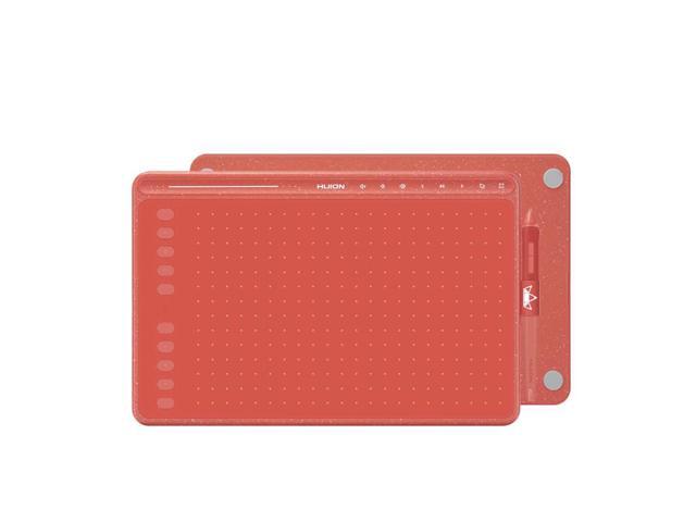 Huion HS611 ,Coral Red Graphics Drawing Tablet 10X6 inch Battery-Free ...